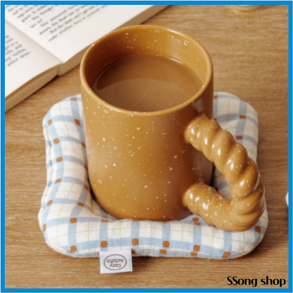 Daiso Korea Cozy Autumn Twisted Handle Mug 350ml | Shopee Philippines