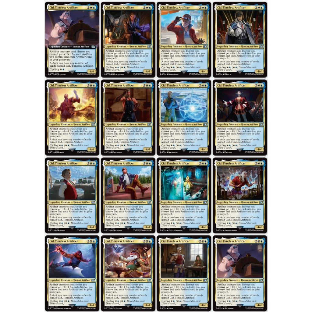 FIN Cid, Timeless Artificer Final Fantasy *Alternate Art AA* MTG Magic ...