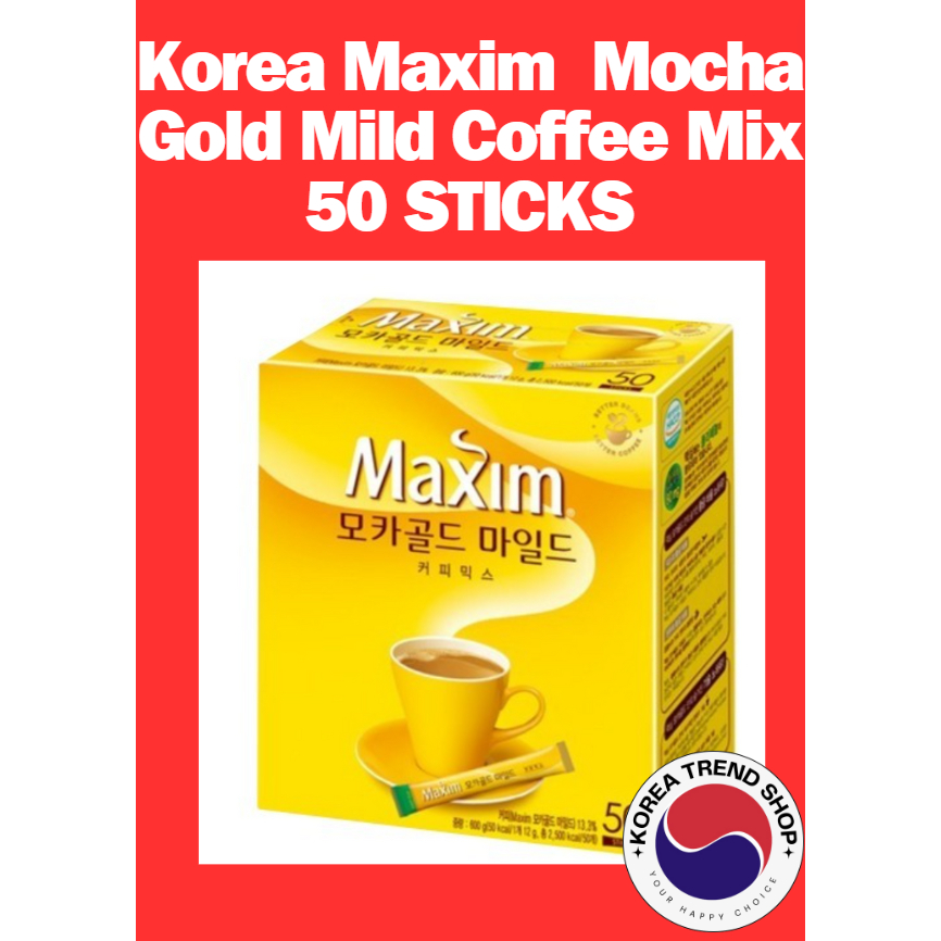 Korea Maxim Mocha Gold Mild Coffee Mix 50P | Shopee Philippines