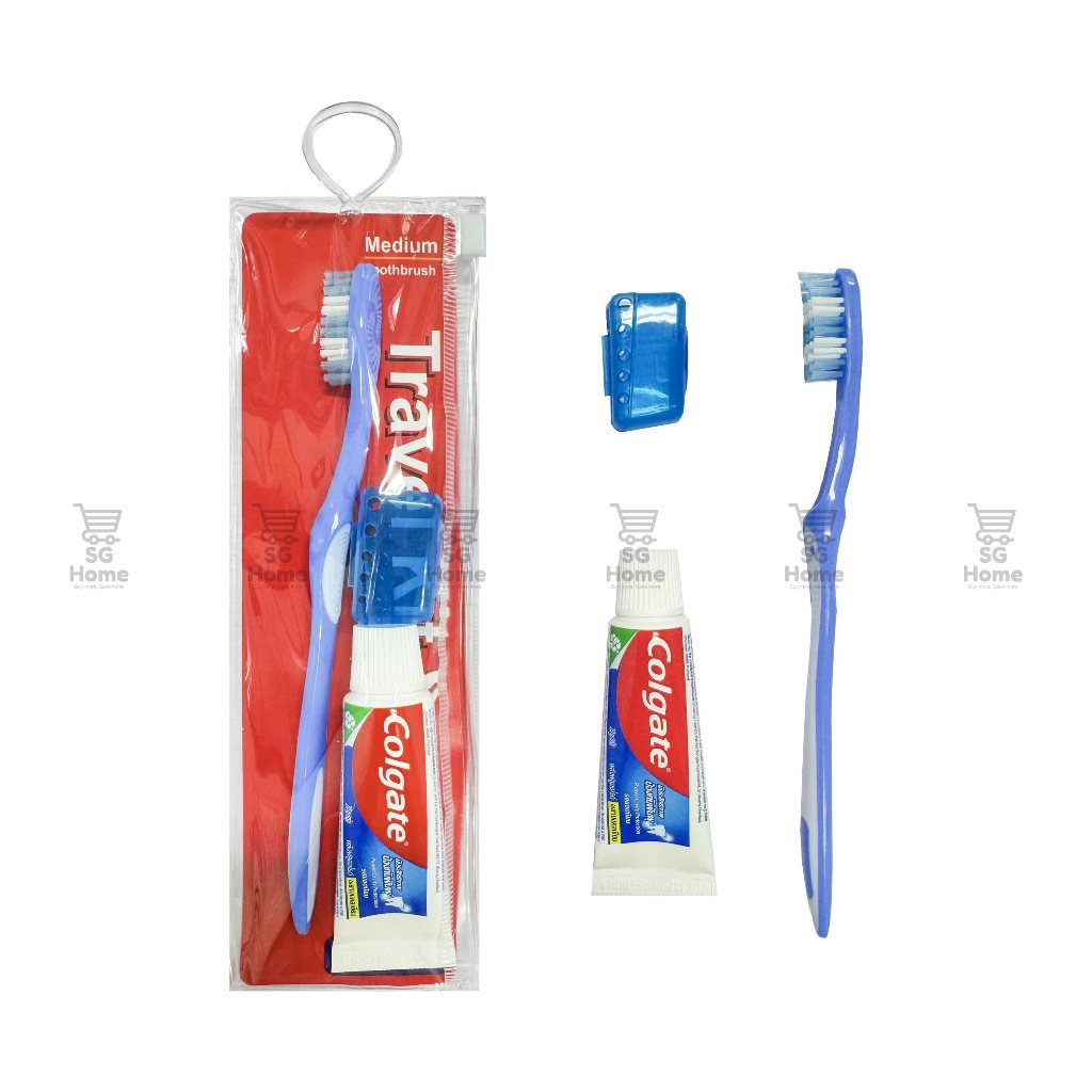 Colgate Extra Clean Travel Kit Travel Toothbrushes Travel Pack | Shopee ...