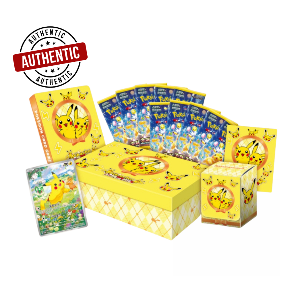 [Pokemon] Card Pikachu Present Box Surging Spark 10 Booster Packs Set ...