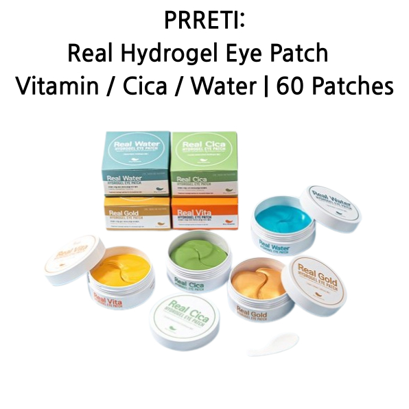 PRRETI Real Hydrogel Eye Patch – Vitamin / Cica / Water | 60 Patches ...