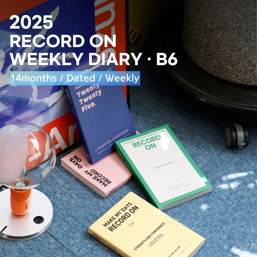 ICONIC 2025 Record On Weekly Diary B6 Dated 14 months Planner Scheduler ...