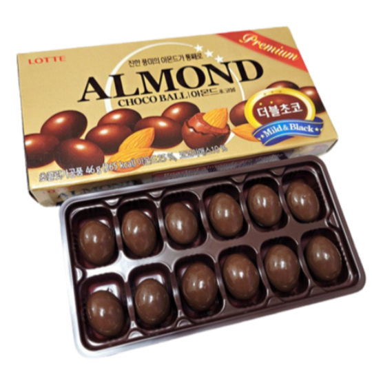 LOTTE Confectionery almond korean snack choco ball, 46g, 10ea | Shopee ...