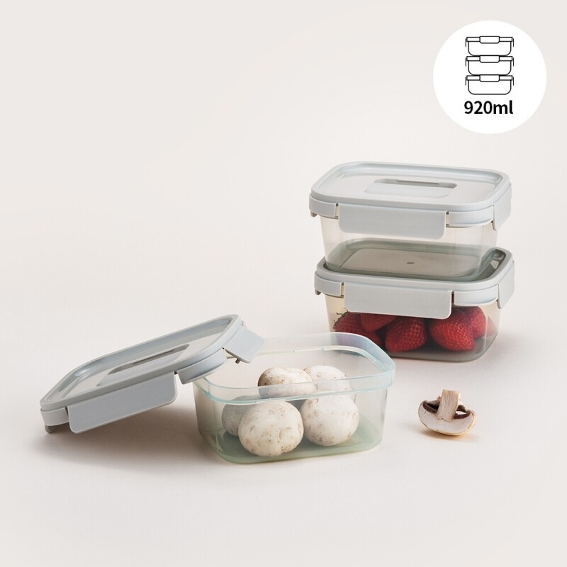 3PCS LocknLock 920ml Nestopia Chak Chak Food Storage Container Case LTN330S3 | Shopee Philippines