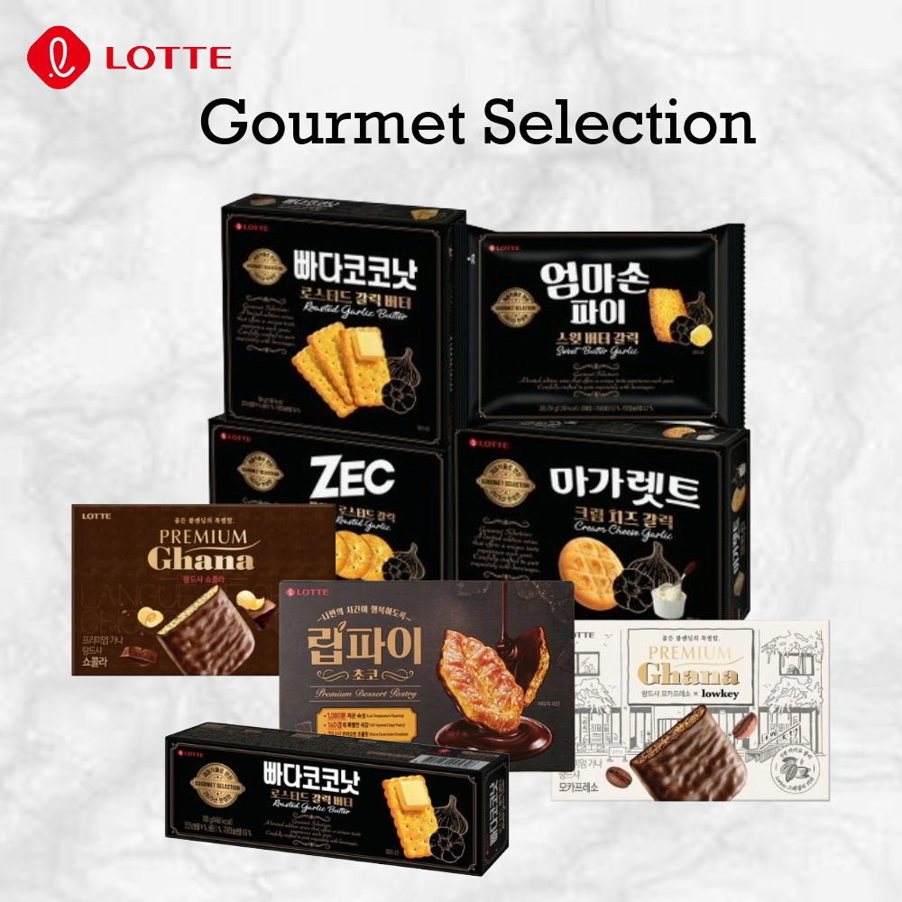 [Lotte] Korean Gourmet Snack Series｜ZEC / Butter Coconut / Margaret ...