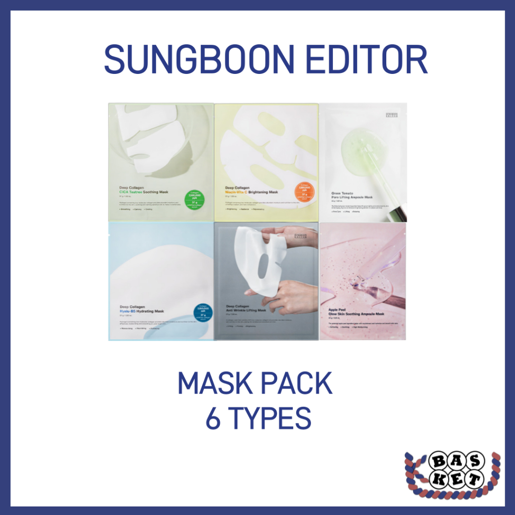 [SUNGBOON EDITOR] MASK PACK (GREEN TOMATO, APPLE PEEL, CICA TEATREE ...