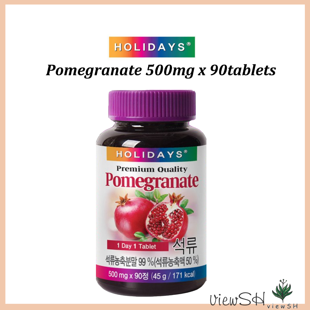 [Holidays] Pomegranate 500mg * 90 Tablets (45g) | Shopee Philippines