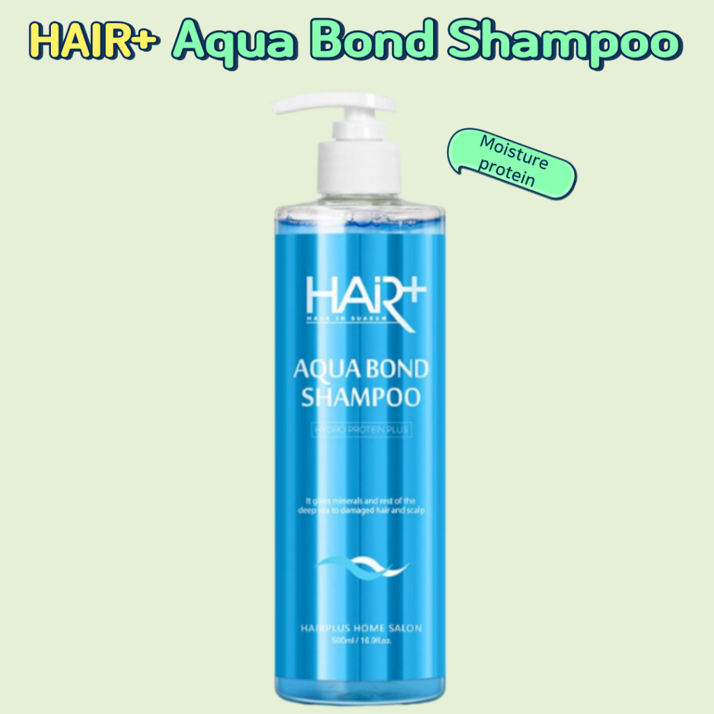 Hair Plus Aqua Bond Shampoo Moisture Protein Hair Care Silk Hair 500ml ...