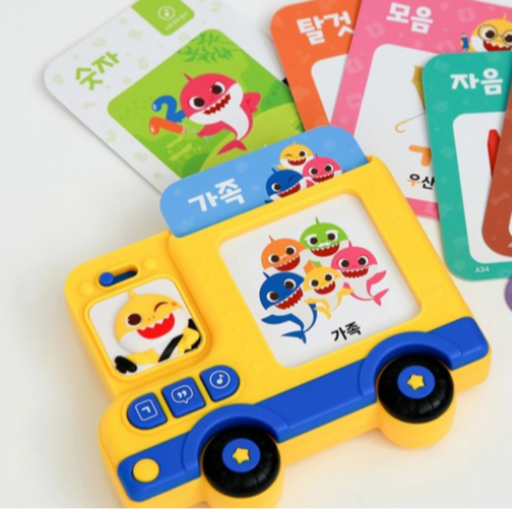 Pinkfong Baby kids Shark Korean Learning Card Bus Toy | Shopee Philippines