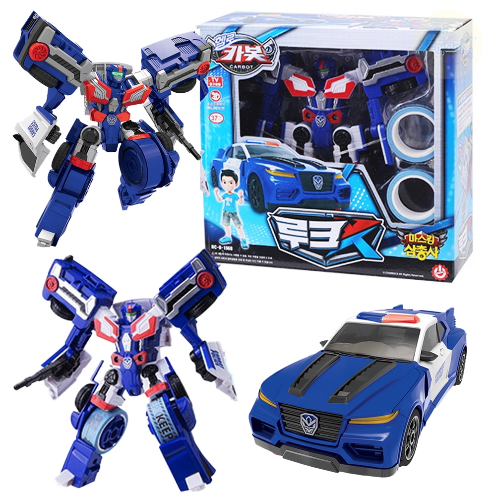 Hello Cabot Three Musketeers Luke x Police Car Transforms Robot Toys ...