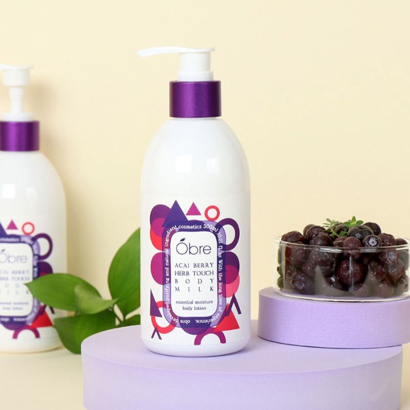 [OBRE] Acai Berry Herb Touch Body Milk 300ml / Korean Skincare Body ...