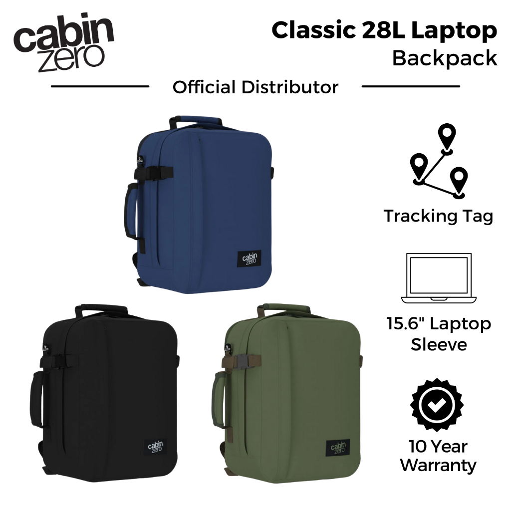 Cabinzero Classic 28L Backpack Laptop | Shopee Philippines