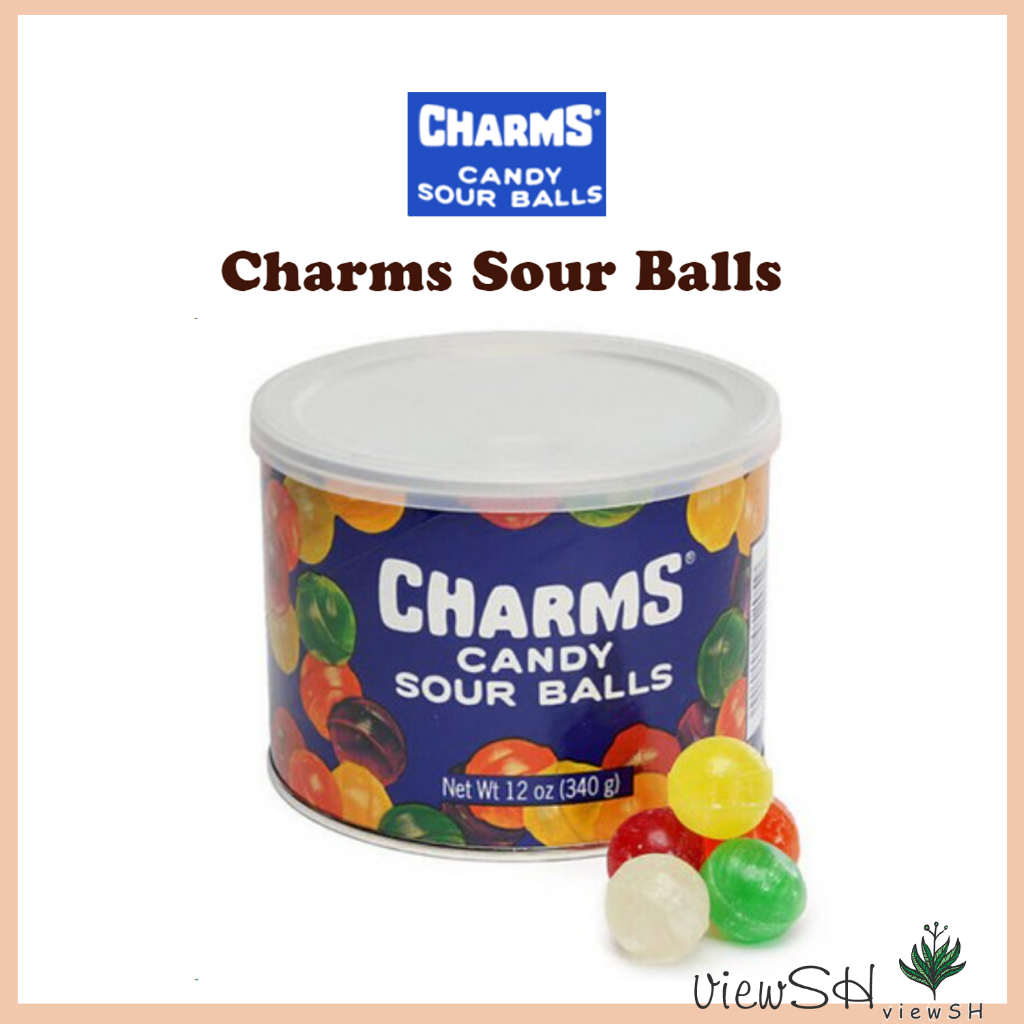 [Charms] Sour Ball Candy 340g Fruity Flavored Tangy Sweets | Shopee ...