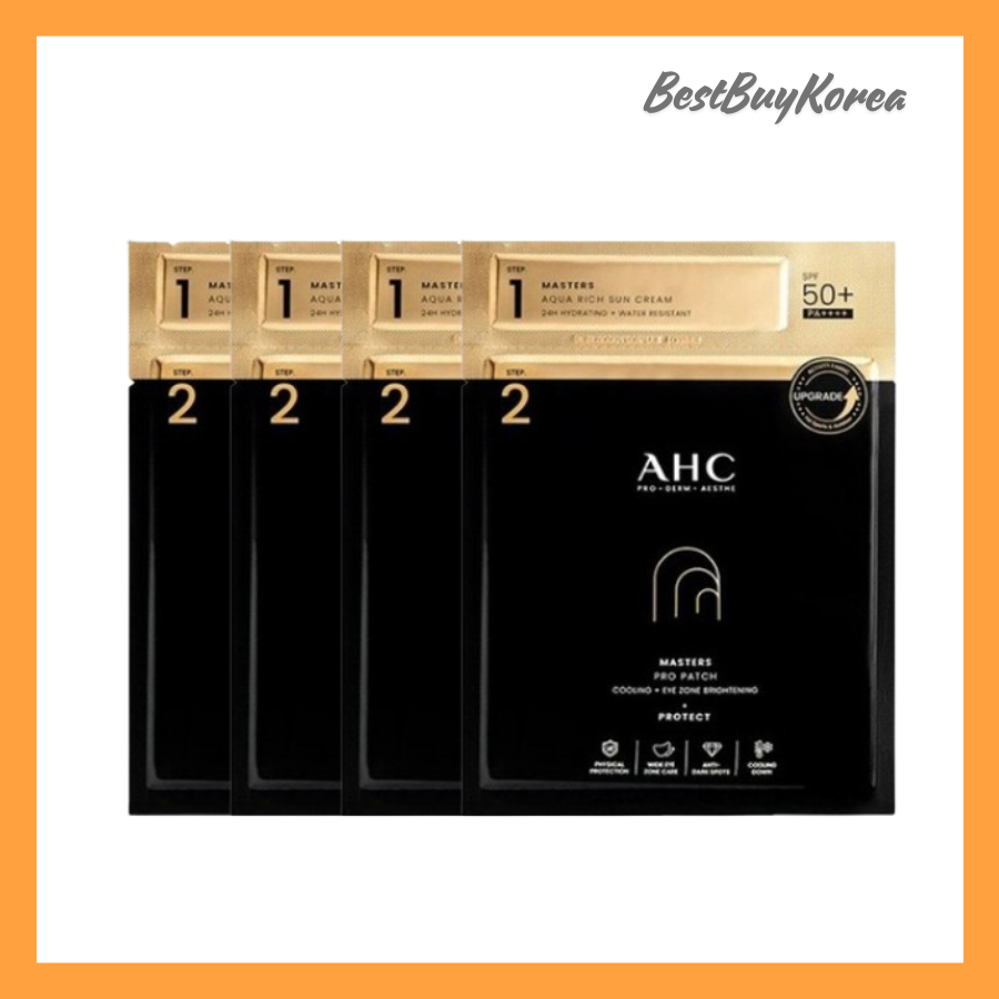 AHC Masters Pro Patch 8g + Sun Cream SPF50+ PA++++ 1.5ml (4 set ...
