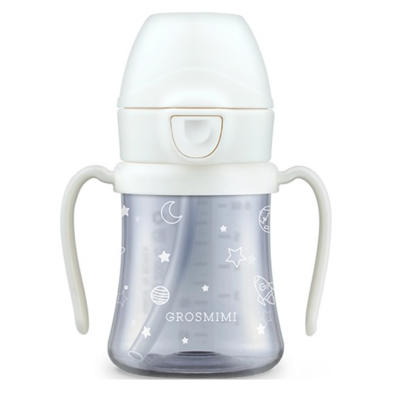 Grosmimi - PPSU white space theme one-touch cap strawcup for baby (200ml, 300ml) korea authentic ...