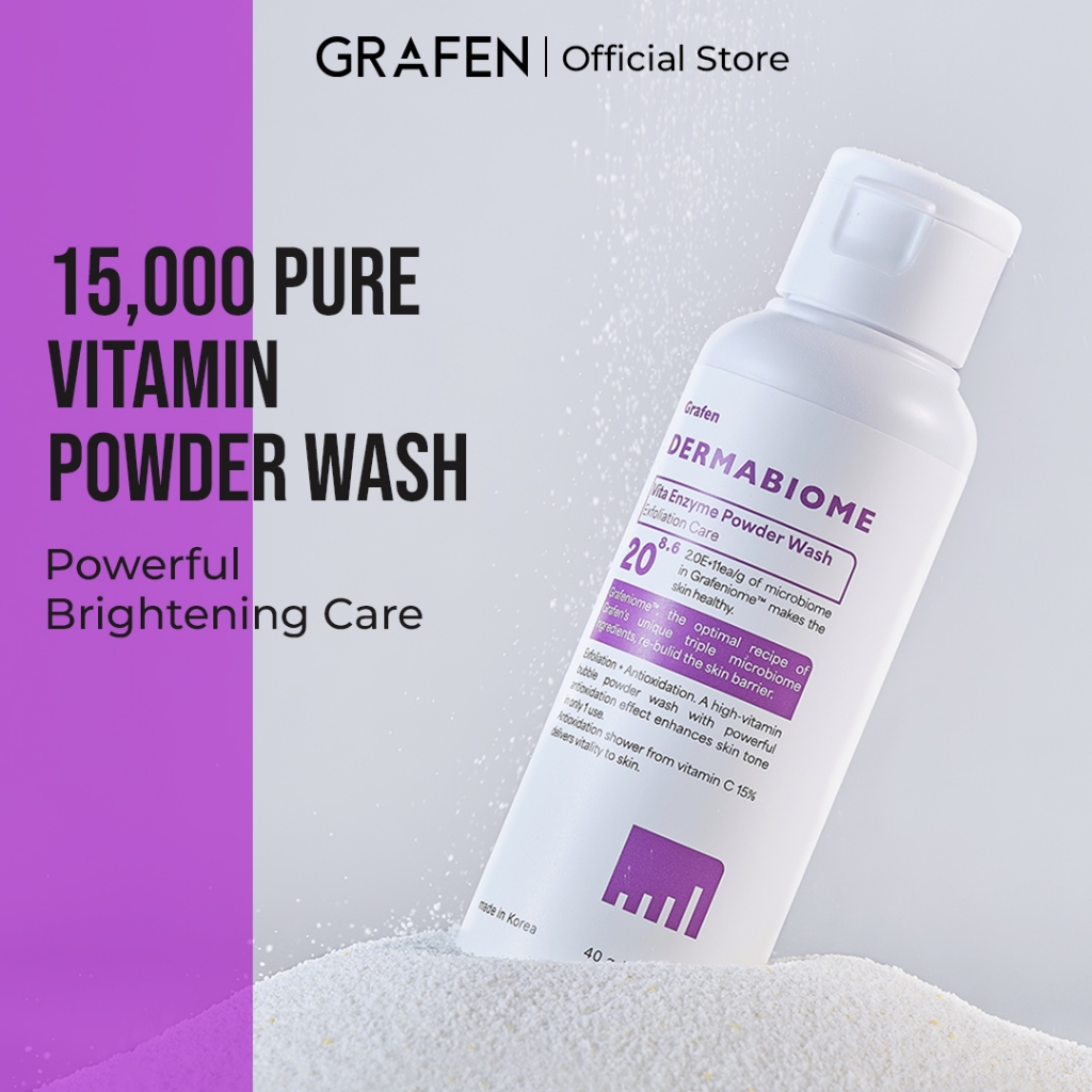 Grafen Dermabiome Vita Enzyme Powder Wash 40g [Facial cleanser / Facial ...