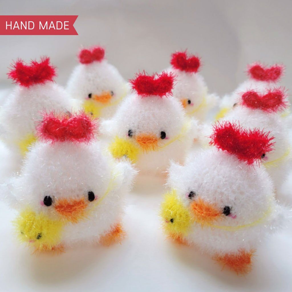 [HANDMADE] Korean Animal Dish Scrubber Sponge (Chicken Version ...