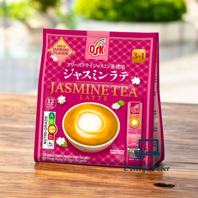 OSK 3-in-1 Instant Premix Jasmine Tea Latte 22g x 12s | Shopee Philippines