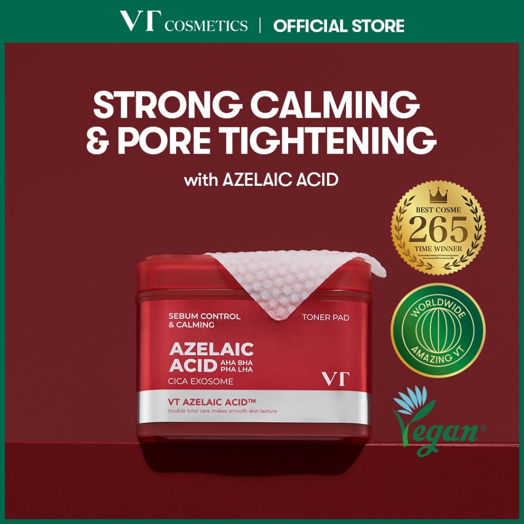[VT] AZ Care Toner Pad (60EA) Azelaic Acid AHA/BHA/PHA/LHA Pad ...
