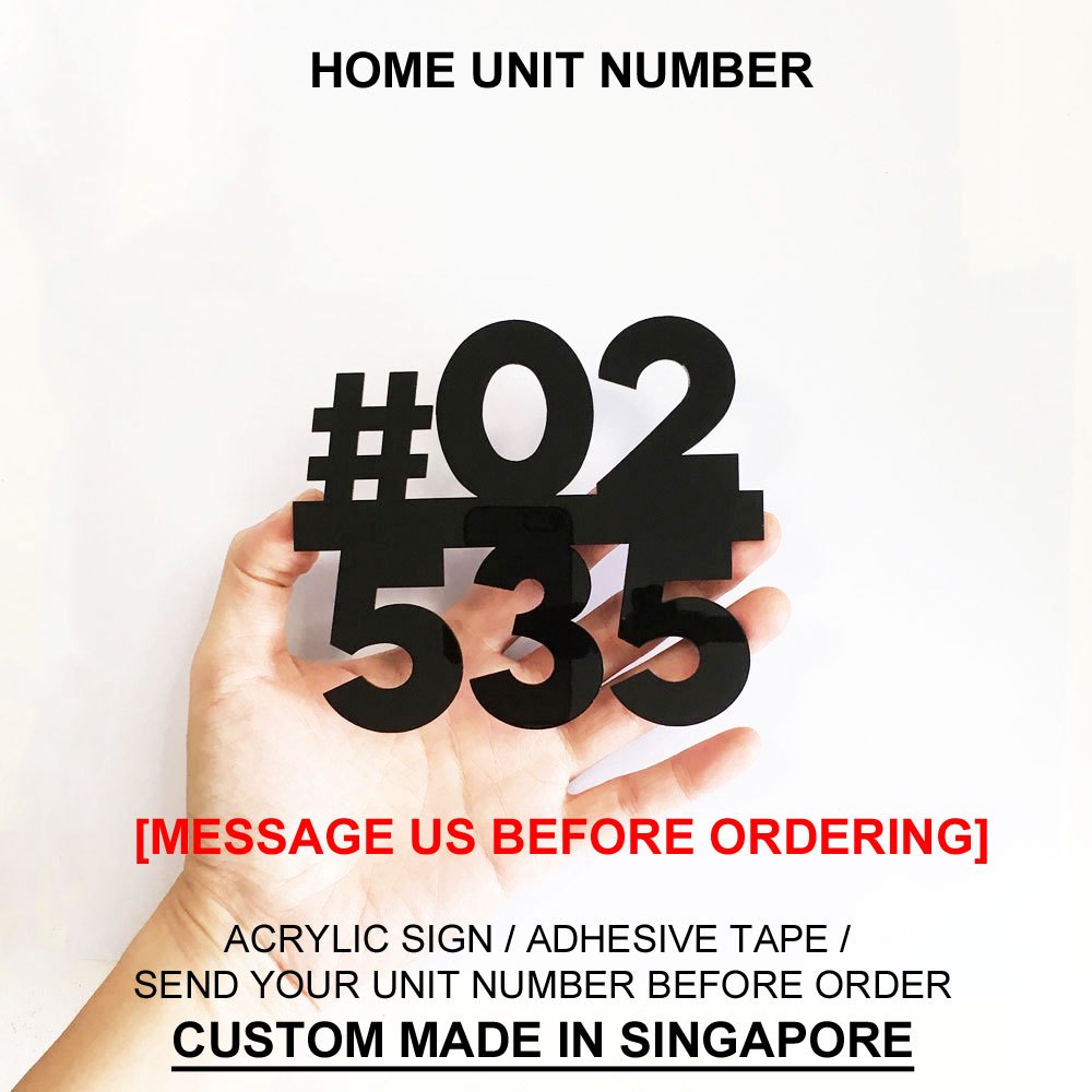 LMB - HDB Unit Number, Condo Unit Number, Address Sign | Shopee Philippines