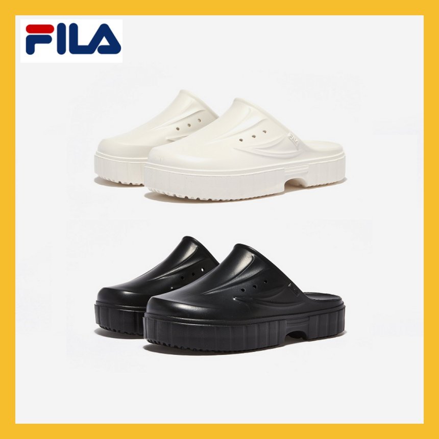 FILA Sand Blast Clog 2 Colors Sandals (Size-mm) | Shopee Philippines