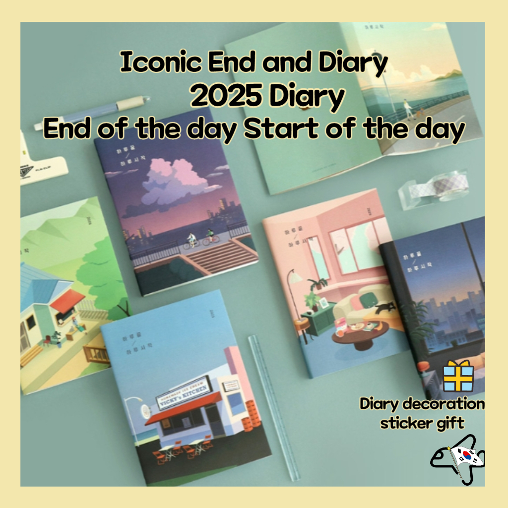 2025 Iconic End and Diary/Weekly Schedule Diary/2025 Made in Korea ...