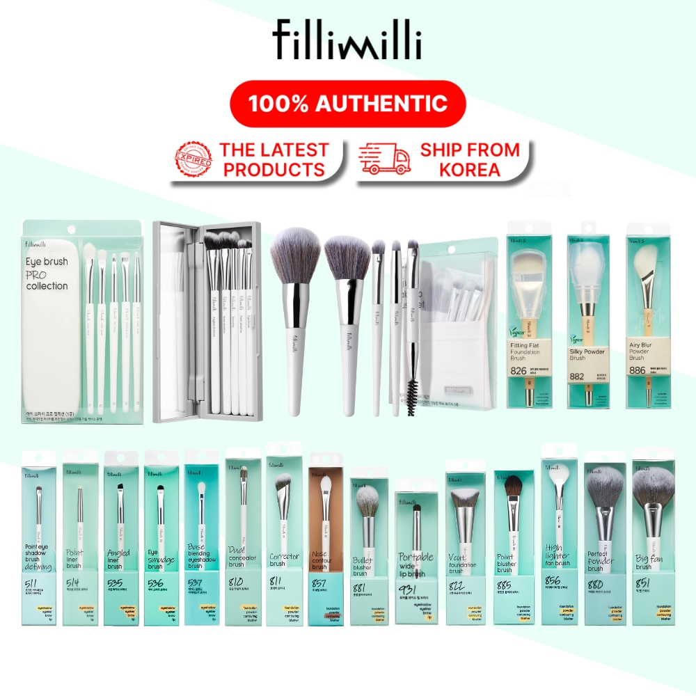 Fillimilli Olive Young Brush Set/Detail Brush Set/Blusher& Foundation ...