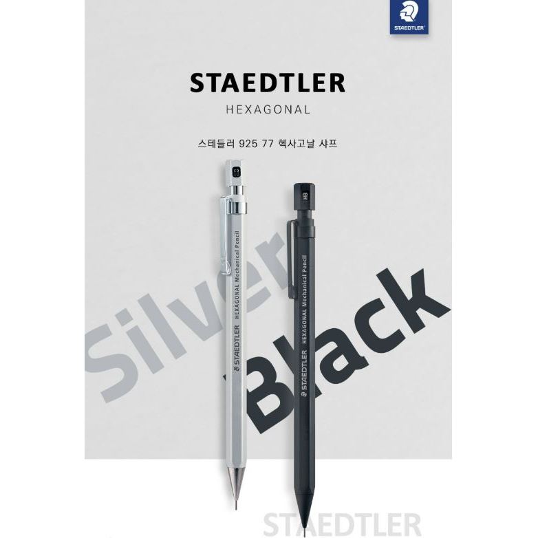 Staedtler 925 - 77 Hexagonal 0.5mm Drafting Mechanical Pencil Metal Body | Shopee Philippines