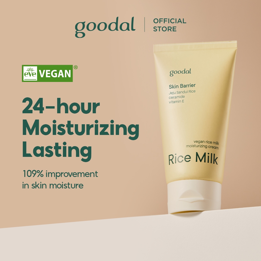 Goodal Vegan Rice Milk Moisturizing Cream (Eve Vegan Certified) 70ml ...