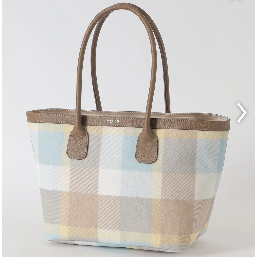Blue Label Crestbridge PVC coated tote bag (light blue) | Shopee ...