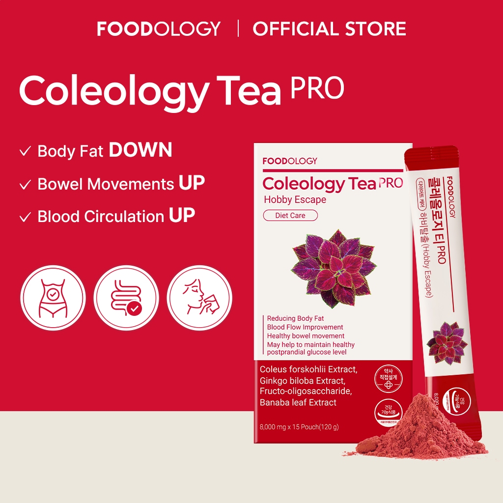 [FOODOLOGY Official] Coleology Slimming Tea PRO 8,000mg x 15 Pouch ...
