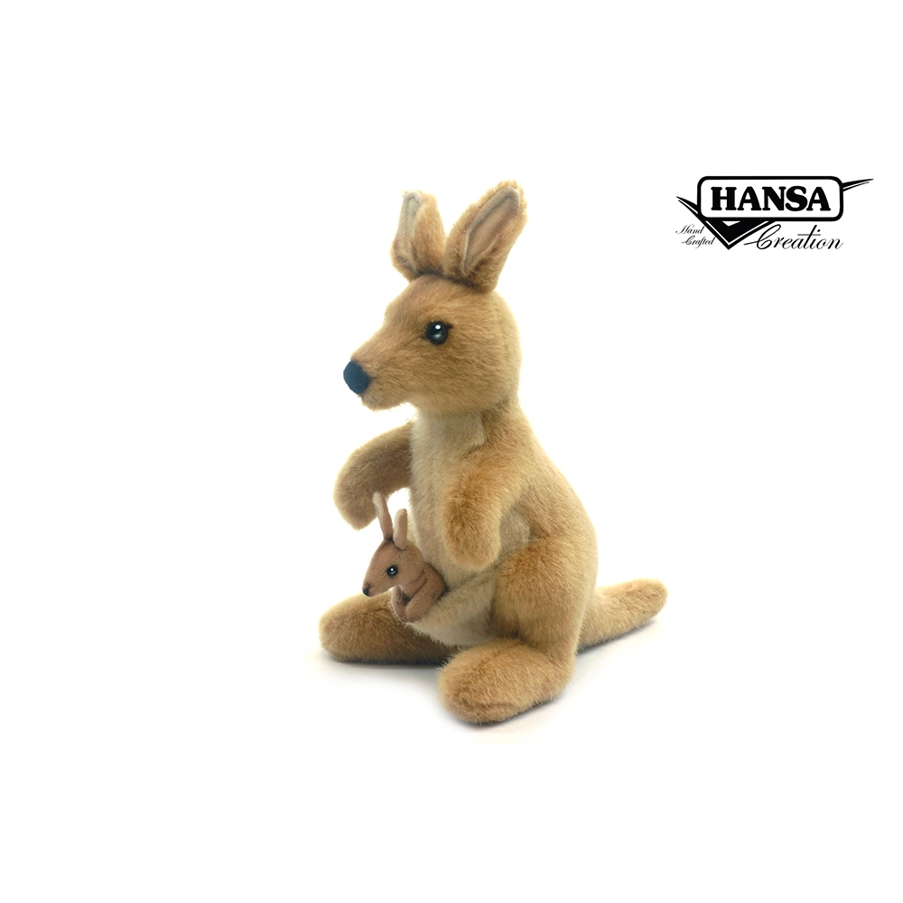 Hansa Kangaroo Plush 20cm. Life Like Realistic Soft Toys from Hansa ...