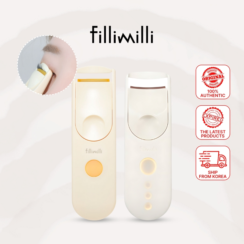 Fillimilli Olive Young Heating Eyelash Curler 2 Types (Battery/Wide USB ...