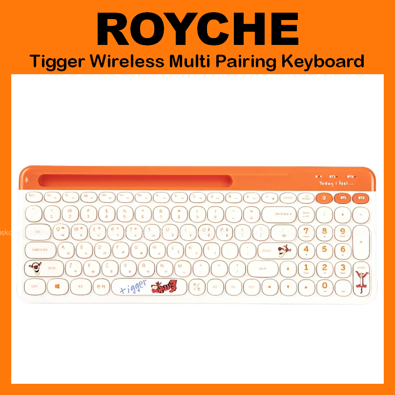 [ROYCHE] Winnie The Pooh Tigger Wireless Multi Pairing Keyboard ...