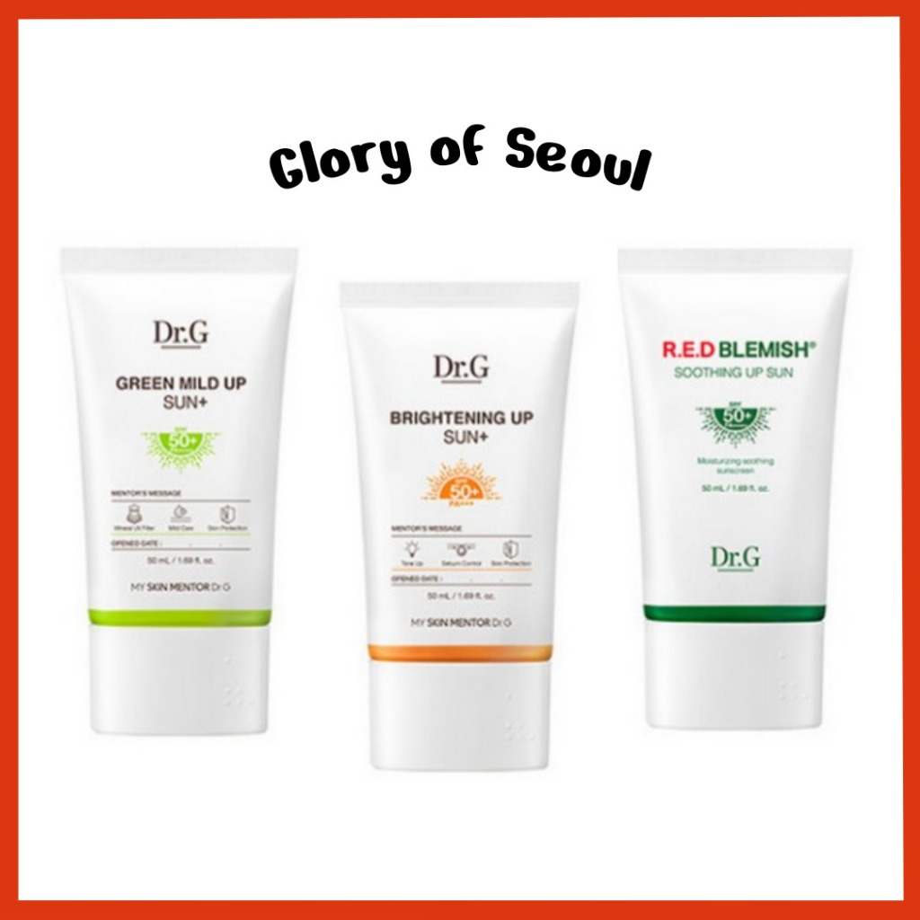 Dr.G Sunscreen, 50ml (3 Types) | SPF50+ PA++++, Green Mild Up ...