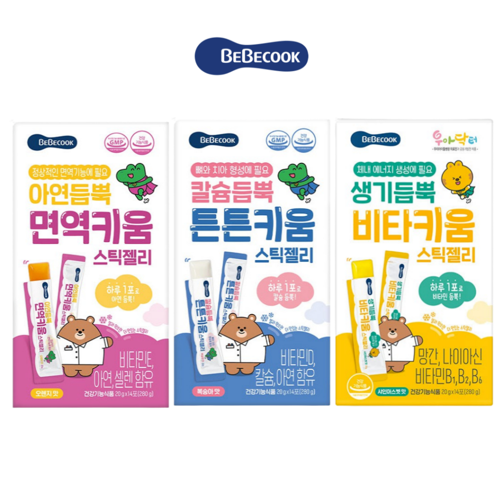 BeBecook Kids Jelly Sticks (20g × 14p) - Zinc Jelly, Calcium Jelly ...