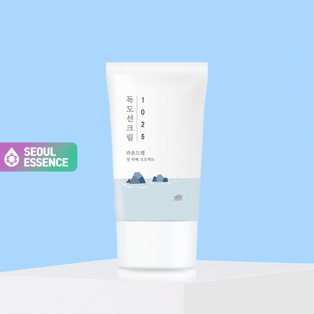 ROUND LAB 1025 Dokdo Sun Cream (Sun Block) 50ml - Triple Hyluronic Acid ...