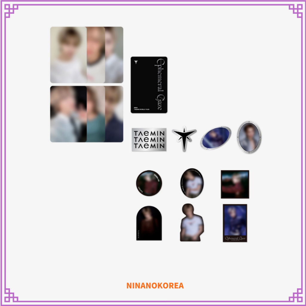TAEMIN - 05 PHOTOCARD SET / 06 PHOTOCARD STAND / 2024 TAEMIN WORLD TOUR ...