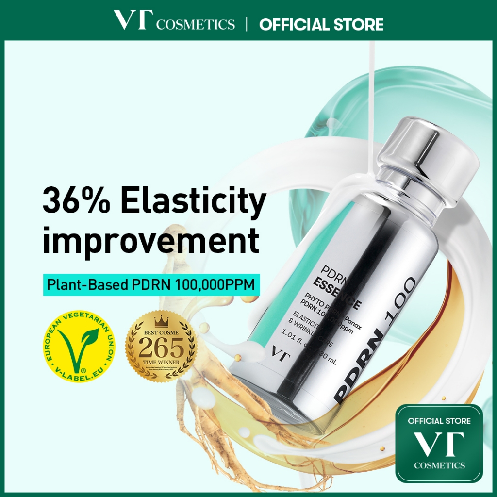 [VT] PDRN ESSENCE 100 30ml 100,000ppm of PDRN(98%) Wrinkle improvement, Brightening | Shopee ...