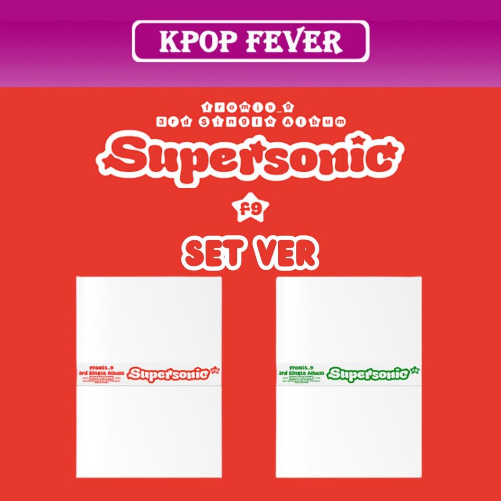 fromis_9 - SUPERSONIC 3rd SINGLE ALBUM (PHOTOBOOK VERSION) 2 VERSIONS ...
