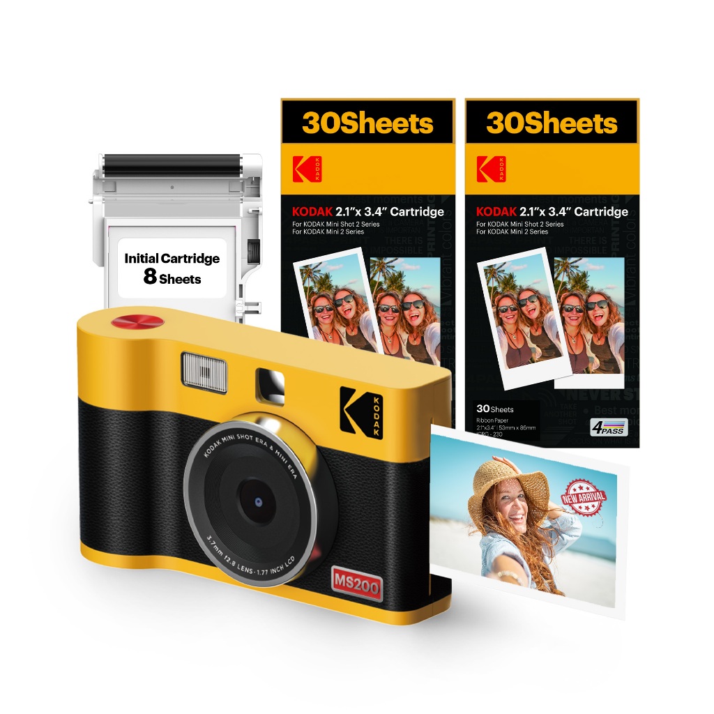 KODAK Mini Shot 2 ERA 2-in-1 Instant Camera and Photo Printer (Camera ...