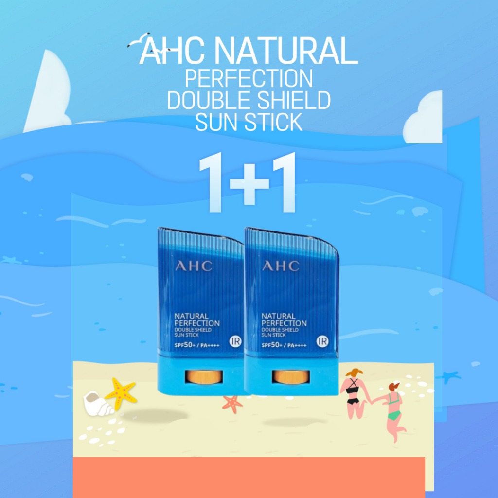 AHC Skin Sun Stick Sunscreen 1+1 Deal 22g for Broad Spectrum Sun ...