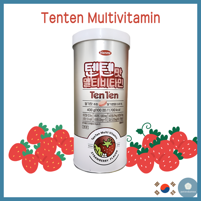 Hanmi TenTen Multi Vitamin Chewable Strawberry (400g / 100 tablets ...
