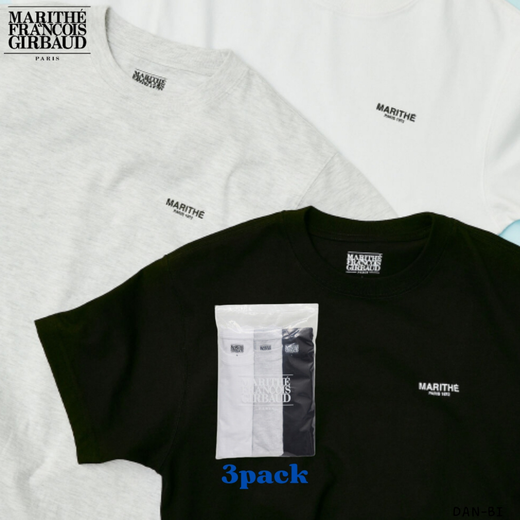 [MARITHE FRANCOIS GIRBAUD] 3PACK SMALL REGULAR LOGO TEE mix / 100% authentic KR product / fast ...
