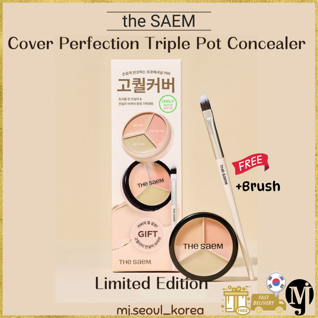 the SAEM Cover Perfection Triple Pot Concealer 5colors | Shopee Philippines