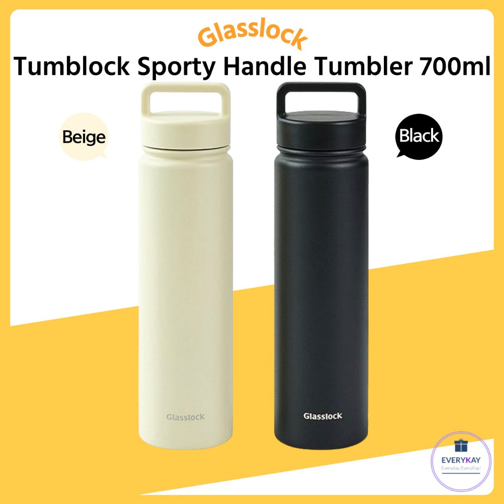 [Glasslock] Tumblock Sporty Handle Tumbler 700ml | 2Colors | Water ...