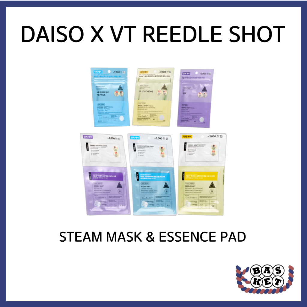 [DAISO X VT] Reedle Shot Steam Mask & Essence Pad | Shopee Philippines