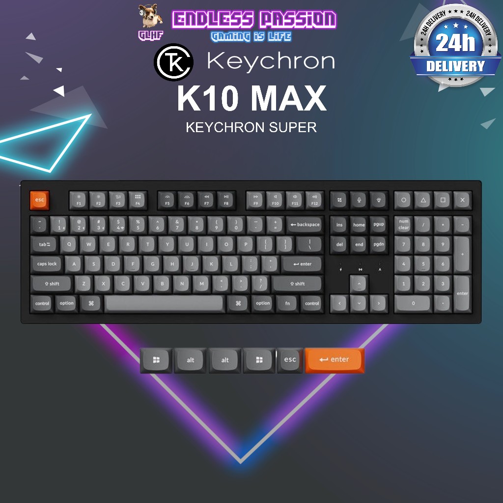Keychron K10 Max QMK Wireless Mechanical Keyboard | Shopee Philippines