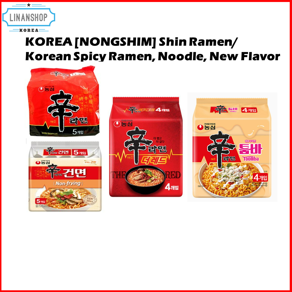 KOREA [NONGSHIM] Shin Ramen/ Korean Spicy Ramen, Noodle, New Flavor/THE ...